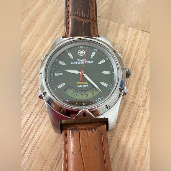Timex | Accessories | Vintage Timex Expedition Mens Analog Digital ...
